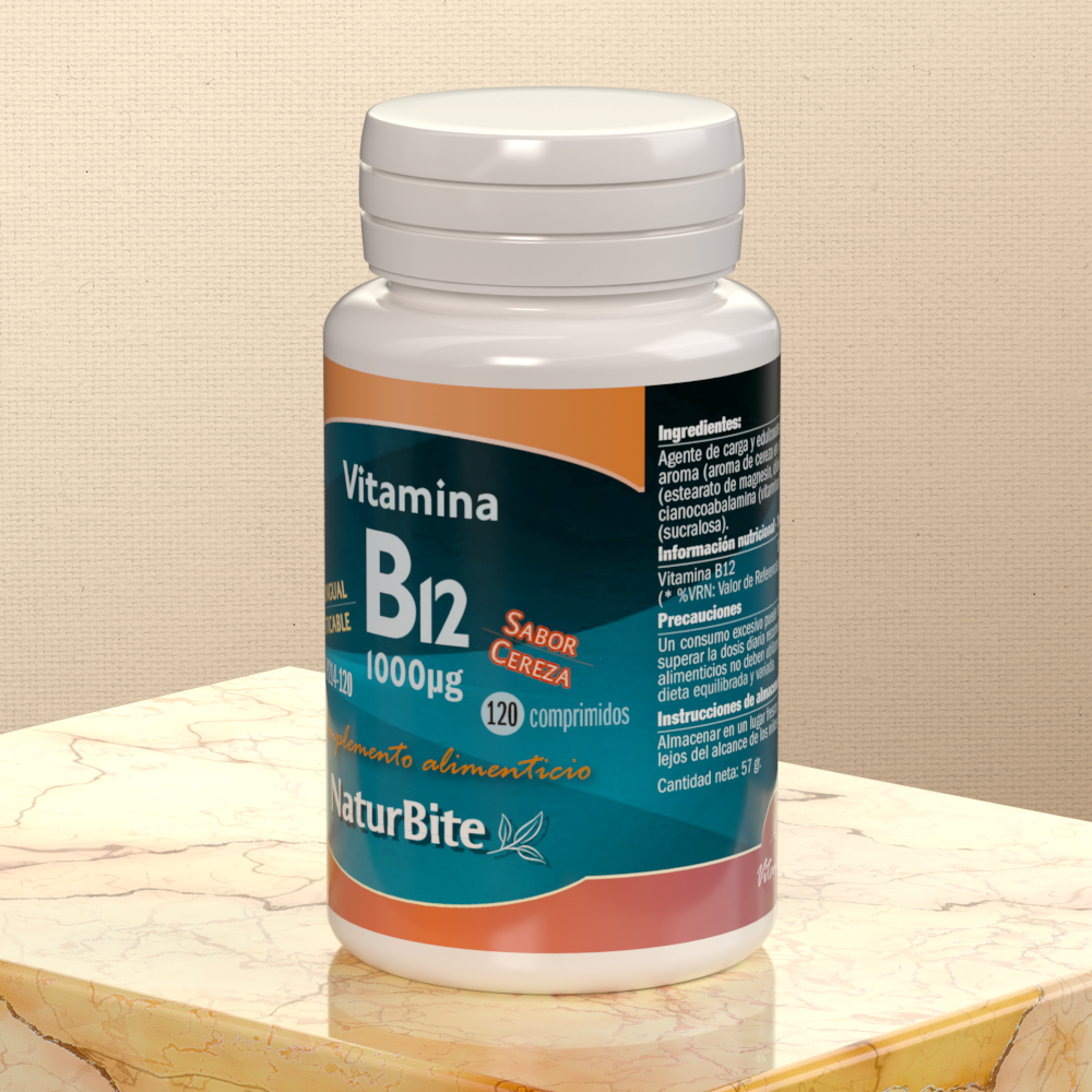 Vitamina B12 1000 masticable y sublingual