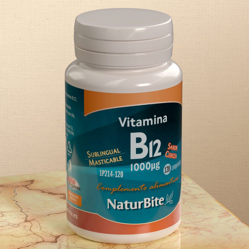 Vitamina B12 1000 masticable y sublingual
