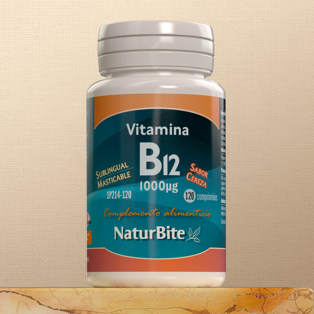 Vitamina B12 1000 masticable y sublingual